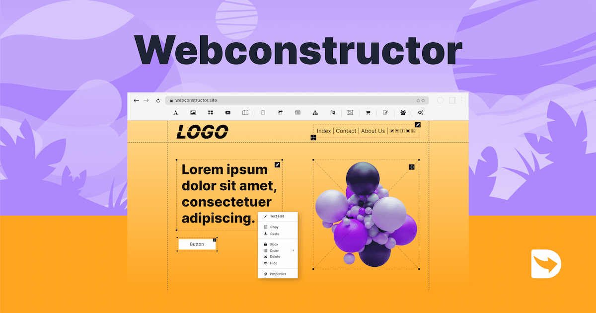 Crear página web profesional con WebConstructor - DonDominio